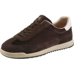 Caprice Damen Sneaker mit Velours- & Glattleder schoko Gr&ouml;&szlig;e 37