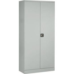 Sch&auml;fer Shop Stahlschrank, Zylinderschloss, B 916 x T 422 x H 1950 mm, lichtgrau RAL 7035
