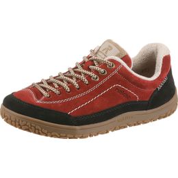Rieker Damen Sneaker aus Veloursleder rot Gr&ouml;&szlig;e 40