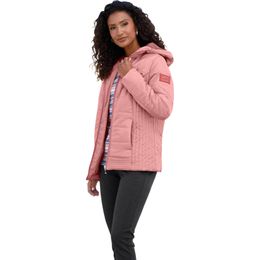 Heine Damen Steppjacke mit Kapuze rosenholz Gr&ouml;&szlig;e 38