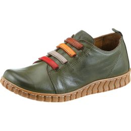 Gemini Damen Slipper mit mehrfarbigen Details oliv Gr&ouml;&szlig;e 36