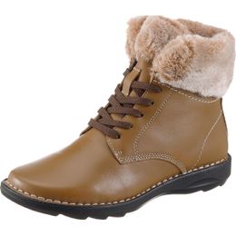 Damen Stiefelette mit Futter camel Gr&ouml;&szlig;e 38