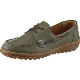 Loretta Damen Schn&uuml;rschuh aus Leder, rutschhemmend khaki Gr&ouml;&szlig;e 41
