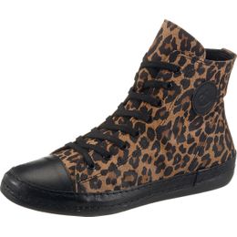 Andrea Conti Damen Sneaker schwarz-braun-leo Gr&ouml;&szlig;e 41