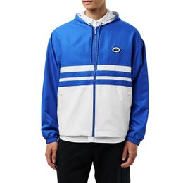 Lacoste - Trainingsjacke f&uuml;r Herren (Blau/Wei&szlig;)