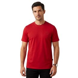 Aquascutum - T-Shirt f&uuml;r Herren, Baumwolle (Rot)