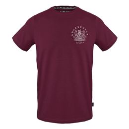 Aquascutum - T-Shirt f&uuml;r Herren/Damen Unisex, Baumwolle (Rot)