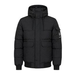CrossHatch - "Milwaka" Kapuzenjacke f&uuml;r Herren, Polyester, Lang&auml;rmlig (Schwarz)