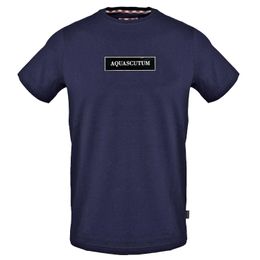 Aquascutum - T-Shirt f&uuml;r Herren, Baumwolle (Marine)