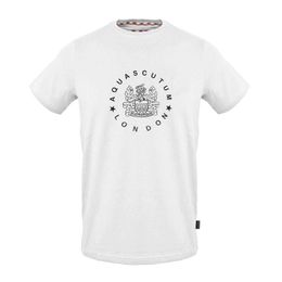 Aquascutum - T-Shirt f&uuml;r Herren/Damen Unisex (Wei&szlig;)