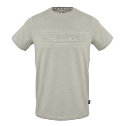 Aquascutum - T-Shirt f&uuml;r Herren/Damen Unisex, Regul&auml;r (Grau)
