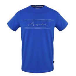 Aquascutum - T-Shirt f&uuml;r Herren/Damen Unisex, Regul&auml;r (Himmel)