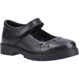 Hush Puppies Sabrina Junior M&auml;dchenschuhe Aus Schwarzem Leder