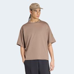 Herren T-Shirt "M SL T", braun, Gr. XXL, adidas Sportswear, Obermaterial: 100% Baumwolle, Shirts