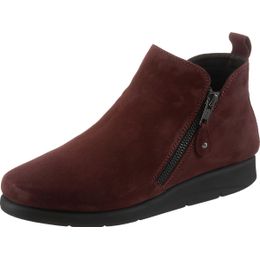 Damen Stiefelette mit Nubukleder bordeaux Gr&ouml;&szlig;e 40