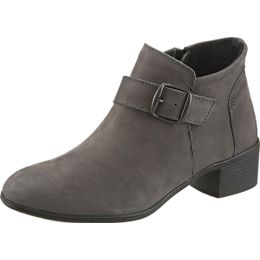 Damen Stiefelette mit seitlichem Rei&szlig;verschluss dunkeltaupe Gr&ouml;&szlig;e 41