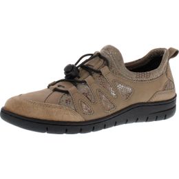 Naturl&auml;ufer Damen Slipper mit Stretch-Einsatz taupe Gr&ouml;&szlig;e 41