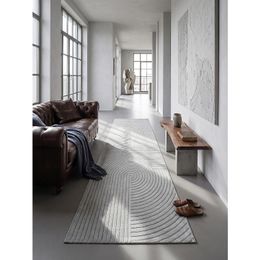 L&auml;ufer Kurzflor Grau 80x150 cm - ERESMA KADIMA DESIGN
