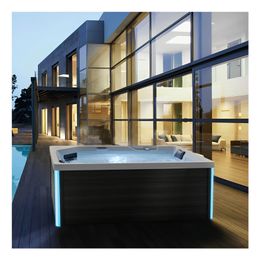 TroniTechnik&reg; Outdoor Whirlpool Spa GALERA 190cm x 130cm mit Heizung, Hydromassage, Farblicht