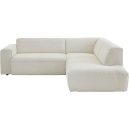 Ecksofa DIE PLANBAR, B:254cm H:75cm T:227cmharry wei&szlig;, 100% Polyester, Wohnzimmer, Sofas, "MP-IN24083", SoftSitz-Kaltschaumpolsterung, wahlweise mit