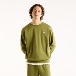 New Balance Herren Sweatshirt "SPORT ESSENTIALS FRENCH TERRY CREW"sport gr&uuml;n (gee), Gr. S, Obermaterial: 60% Baumwolle, 40% Polyester, Sweatshirts,