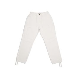 2Y STUDIOS Herren Cargohose "2Y Studios Lunas 2-Pocket Cargo Pants", wei&szlig;, Gr. 33, unifarben, 100% Baumwolle, Hosen