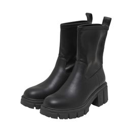Buffalo Damen Stiefel "Buffalo ZORA SOCK BOOTIE - VEGAN NAPPA", Gr. 38schwarz, Polyurethan, unifarben, Schuhe