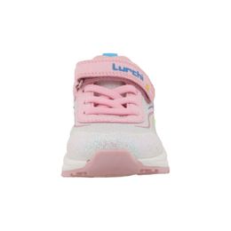 Lurchi M&auml;dchen Sneaker "Lurchi Anni", Gr. 27wei&szlig;, rose glitter, Textil, Schuhe