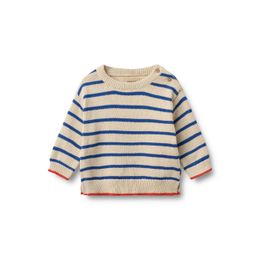 Wheat Jungen Fleecepullover "Wheat Strickpullover Morgan", beige, Gr. 62, 100% Baumwolle, Sweatshirts