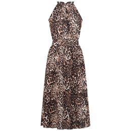CLOUD 5IVE Damen A-Linien-Kleid "CLOUD 5IVE Maxi Dress"braun, Gr. XXL, 100% Polyester, Kleider