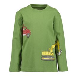 Blue Seven Jungen Langarmshirtapfel, Gr. 110, bedruckt, unifarben, Single Jersey, Obermaterial: 100% Baumwolle, Shirts, Baumwolle, Fotodruck,