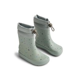 Wheat M&auml;dchen Stiefel "Wheat Barefoot Rubber Boot Zerro", Gr. 27, gr&uuml;n, Gummi, unifarben, Schuhe