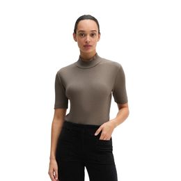 Marc O'Polo MARC O'POLO Damen T-Shirt "aus Bio-Baumwoll-Modal-Stretch-Jersey"stone taupe, Basic, Gr. XS, unifarben, Obermaterial: 58% Baumwolle, 38% Modal, 4%