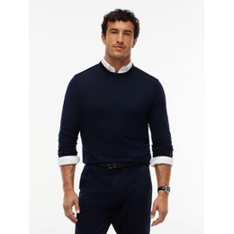 Tommy Hilfiger Herren Wollpullover "NY MERINO CREWNECK SWEATER"navy blau, Gr. XXL, Obermaterial: 100% Wolle, Pullover