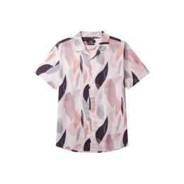 Herren Kurzarmhemd "Clean Cut Copenhagen Bowling Ebbe Printed S/S Shirt"violet ice, Gr. M, Clean Cut Copenhagen, unifarben, 100% Baumwolle, Hemden
