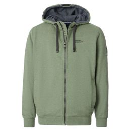 Casamoda Herren Sweatjacke "Casamoda Sweatjacke Print"t&uuml;rkis, Gr. 6XL, 60% Baumwolle, 40% Polyester, Sweatjacken