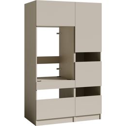 Mehrzweckschrank-Set, B:118cm H:200cm T:68cmkaschmirfarben, BASIC BY BALCULINA, Kastenm&ouml;bel-Sets, "Washhome B/T/H 118x68x200 cm", Breite 118cm,
