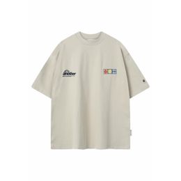 Damen T-Shirt "Another Cotton Lab Coastal Afterhours T-Shirt", beige, Gr. M, ANOTHER COTTON LAB, bedruckt, 100% Baumwolle, Shirts