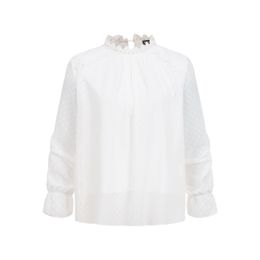 CLOUD 5IVE Damen Klassische Bluse "CLOUD 5IVE Long-sleeved Blouse"wei&szlig;, Gr. XL, 95% Polyester, 5% Elasthan, Blusen