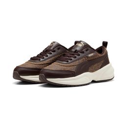 Puma Damen Sneaker "CILIA 2 MODE FELINE", Gr. 36soft taupe, chocolate fondue, Synthetik, Schuhe