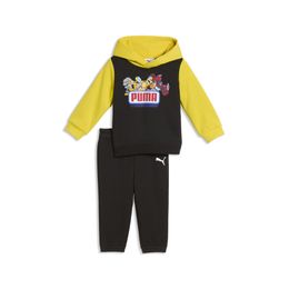 Puma M&auml;dchen Trainingsanzug "X TRANSFORMERS MINICATS LOUNGEWEAR SET INF"Puma schwarz, Gr. 92, bedruckt, Sweatware, Obermaterial: 68% Baumwolle, 32%