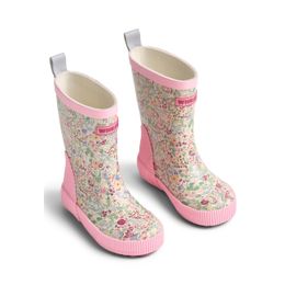 Wheat M&auml;dchen Stiefel "Wheat Gummistiefel Welly", Gr. 28cool sky flowers, Gummi, Schuhe