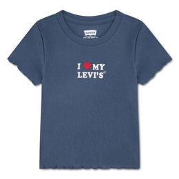 LEVI'S KIDS M&auml;dchen Kurzarmshirt "LVG I HEART MY LEVIS TOP"big dipper, Gr. 14, bedruckt, Jersey, Obermaterial: 60% Baumwolle, 40% Polyester, Shirts,