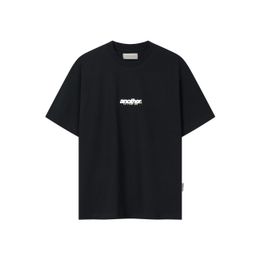 Herren T-Shirt "Another Cotton Lab Overpriced Flat Whites T-Shirt", schwarz, Gr. M, ANOTHER COTTON LAB, bedruckt, 100% Baumwolle, Shirts