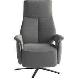 Sit & More TV-Sessel SIT & MORE, B:75cm H:110cm T:85cm, grau, 100% Polyester, Sessel, "TV Lazy", mit Herz-Waage-Positon und 3 Motoren