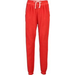 Urban Classics Damen Stoffhose "Urban Classics Damen Ladies Spray Dye Sweatpant", rot, Gr. XS, 80% Baumwolle, 20% Polyester, Hosen