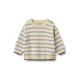 Wheat Jungen Fleecepullover "Wheat Strickpullover Morgan", beige, Gr. 68, 100% Baumwolle, Sweatshirts