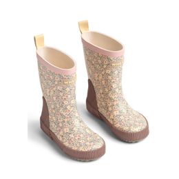 Wheat M&auml;dchen Stiefel "Wheat Gummistiefel Welly", Gr. 25rose shadow flowers, Gummi, Schuhe
