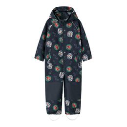 name it Kinder Softshelloverall "NMMALFA08 PAW SOFTSHELL SUIT NOOS CPLGM"navy blazer, Gr. 104, bedruckt, Softshell, Obermaterial: 94% Polyester, 6%