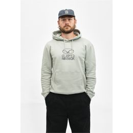 Cleptomanicx Herren Kapuzensweatshirt "M&ouml;we Plate"hellgrau, Gr. XXL, bedruckt, 100% Baumwolle, Sweatshirts, mit l&auml;ssigem Frontprint
